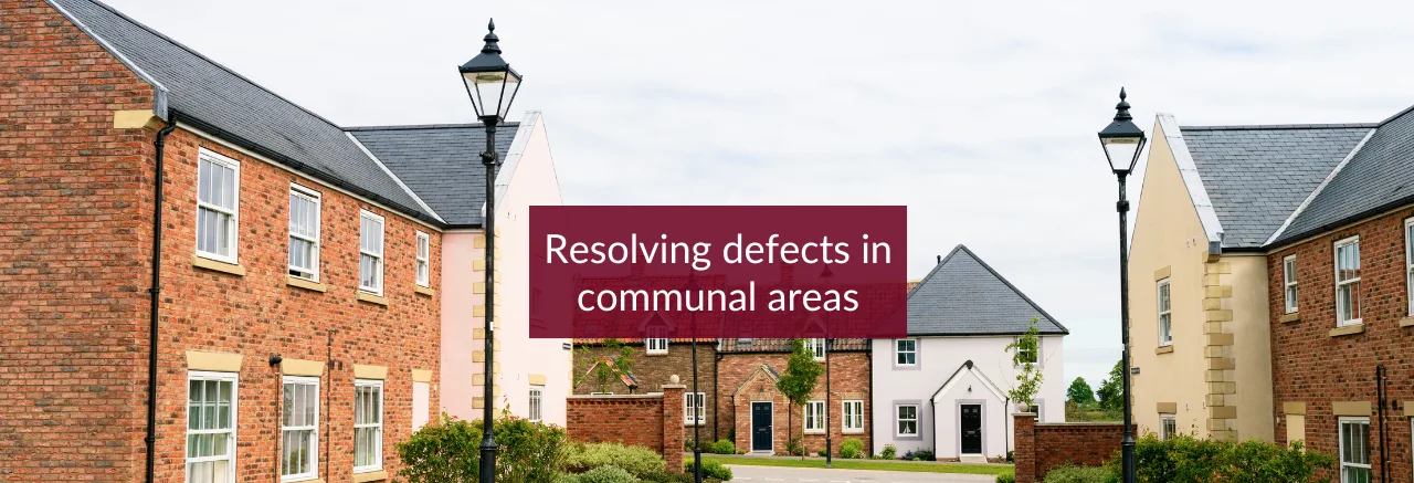 Resolving defects in communal areas - Consumer Code